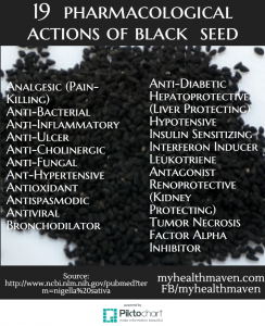 19 Pharmacological Actions of Black Seeds – My Health Maven